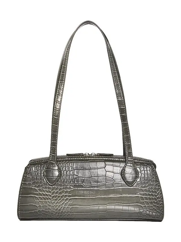 Aqua East West Shoulder Bag - Grey