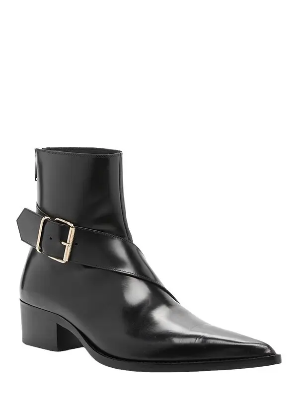 Alexander McQueen Leather Derby Boots - Black