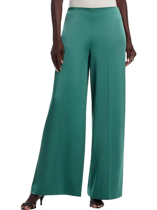 UNGARO Kai Satin Pants - Pine