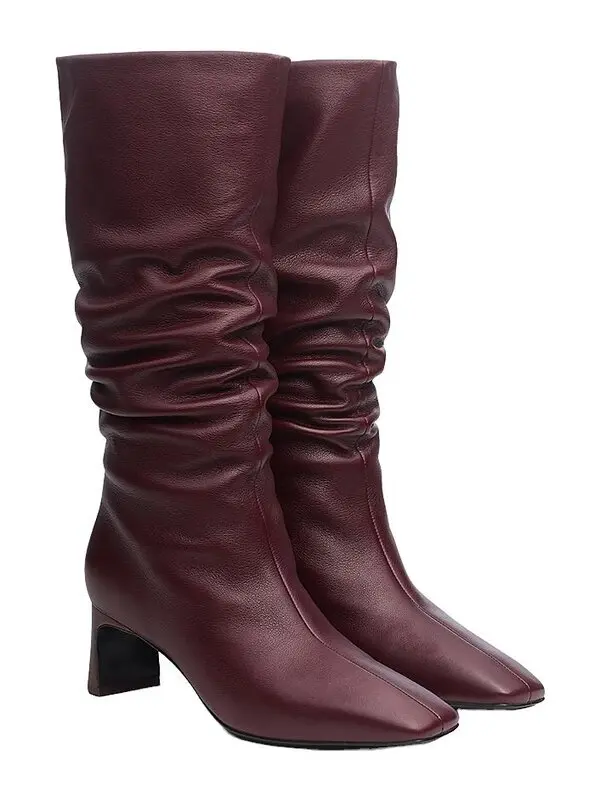 Rag & Bone Astor Slouch Boots - Bordeaux
