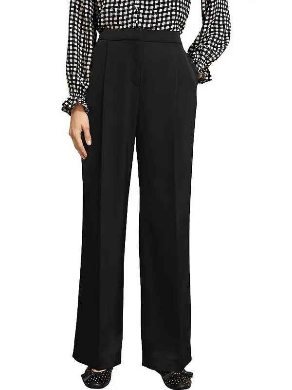 HOBBS LONDON Howley Satin Trousers - Black