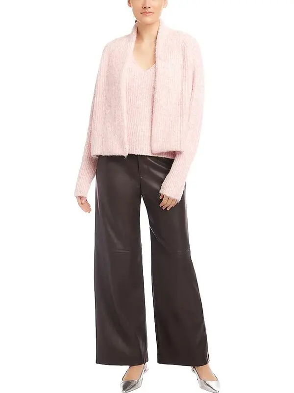 Fifteen Twenty Cely Cropped Cardigan - Pink