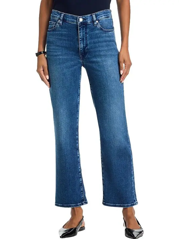 FRAME Le Sleek Straight High-rise Jeans - Reign