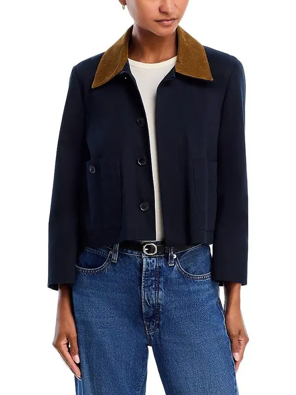 FRAME The Small Trench Coat - Navy