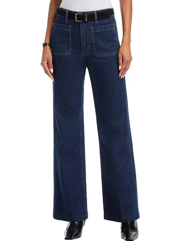 FRAME Refined High-rise Wide Leg Jeans - Taboo