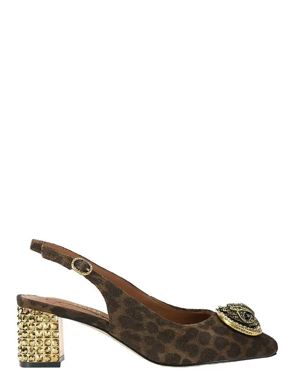 Kurt Geiger Chelsea Slingback Pumps - Open Brown