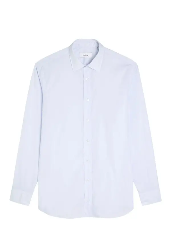 LARDINI Cotton Shirt - Light Blue