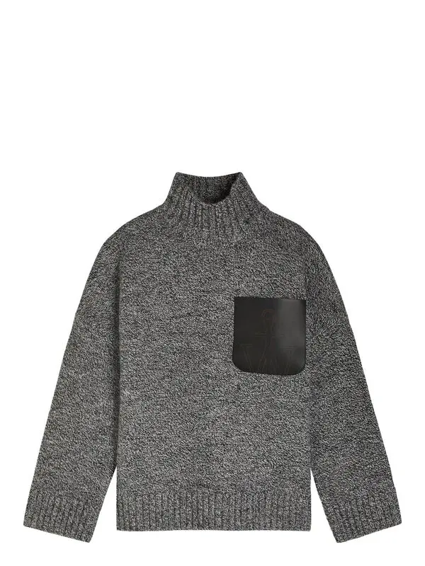 JW Anderson Logo Wool-blend Jumper - Grey