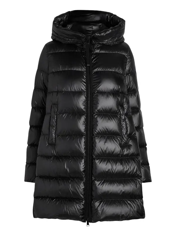 Moncler Suyenne Hooded Quilted Shell Parka - Black