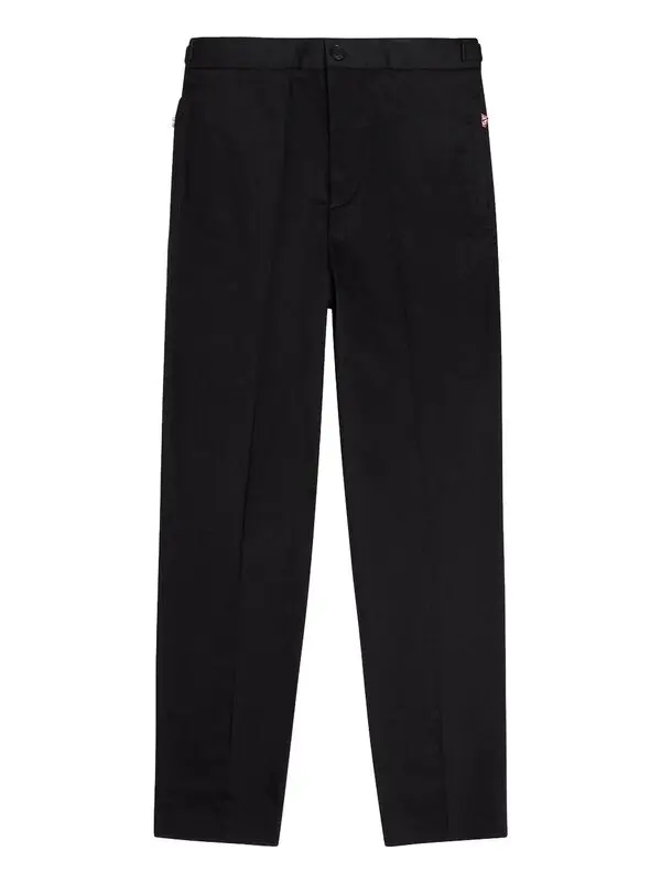 Casablanca Tapered-leg Stretch-cotton Chinos - Black