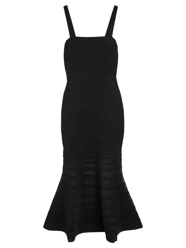 Simkhai Vallarie Knitted Midi Dress - Black