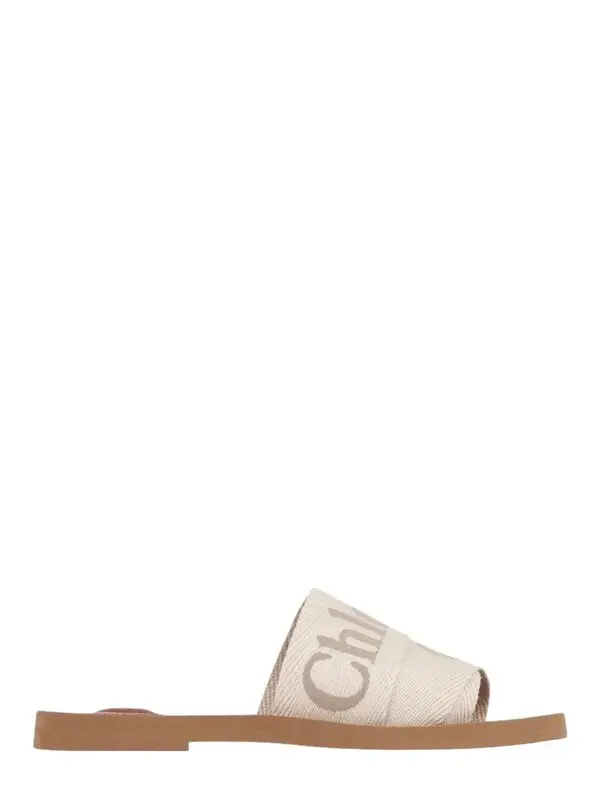 Chloé Woody Flat Mule - Beige