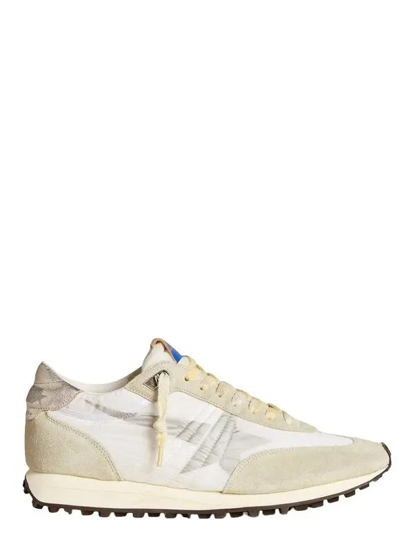 GOLDEN GOOSE Marathon Starin Sneakers - White/silver