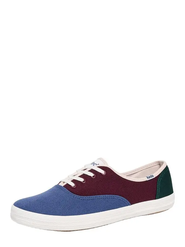 Keds Champion Canvas Sneakers - Navy/burgundy/green