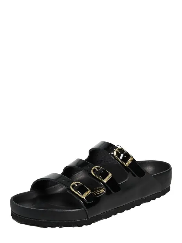 BIRKENSTOCK Florida High Shine Sandals - Black