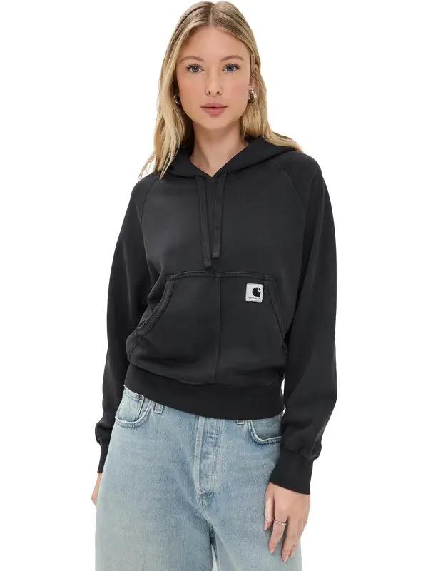 Carhartt Work In Progress W Hooded Hudson Sweatshirt - Black