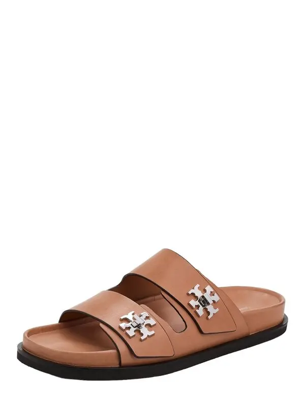 Tory Burch Turnlock Sport Slides - Camello