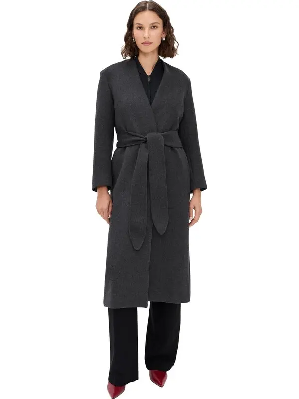 A.emery Veronique Wool-blend Coat - Charcoal Melange