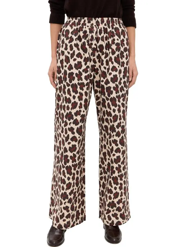 LE BOP Cecilia Print Pants - Leopard