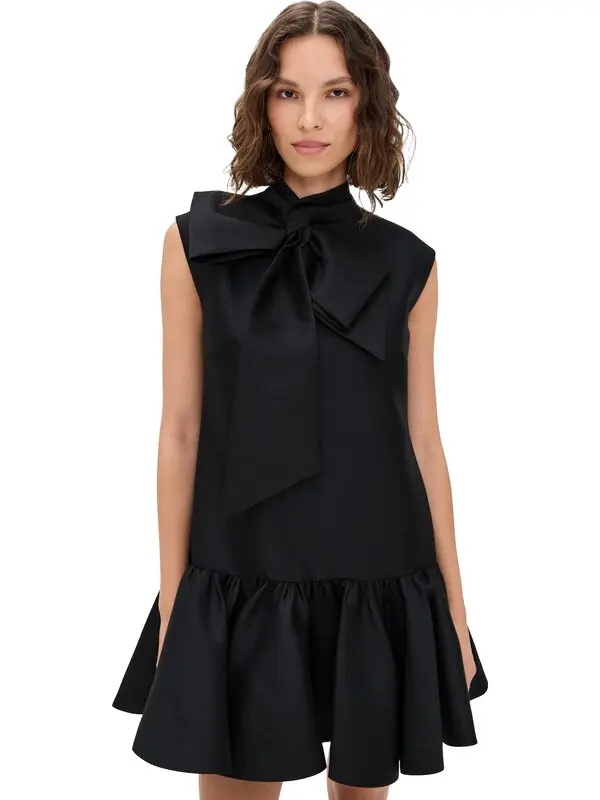Zimmermann Hypnotic Bow Mini Dress - Black