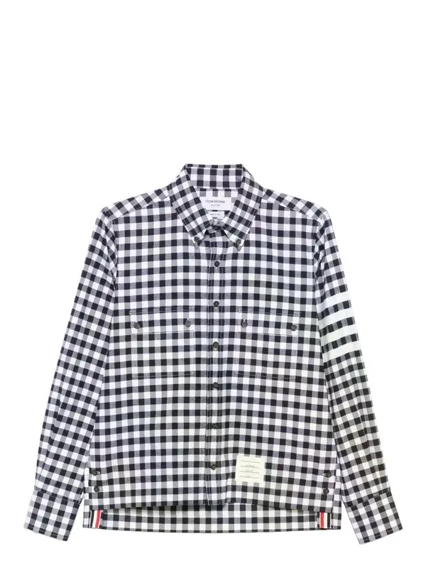 Thom Browne Gingham-pattern Shirt - Blue