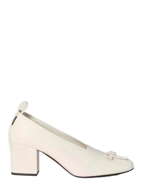 Miu Miu 65mm Bow-embellished Block-heel Pumps - Neutrals