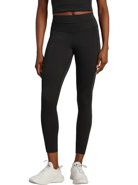 RHONE Heather Revive Pocket 7/8 Leggings - Black Heather
