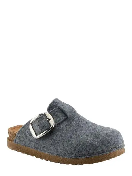 SPRING STEP SHOES Giller Boiled Wool Clogs - Dark Grey
