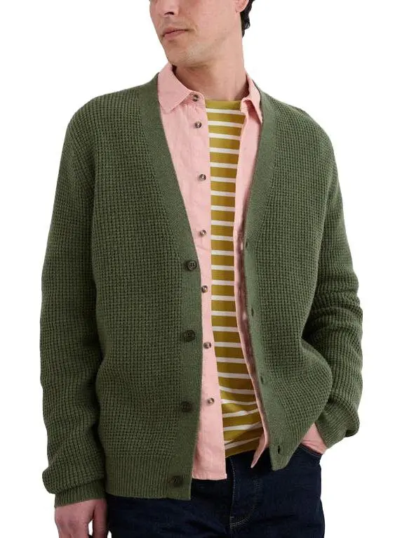 SEASALT CORNWALL Scotts Quary Lambswool Blend Cardigan - Dark Turf