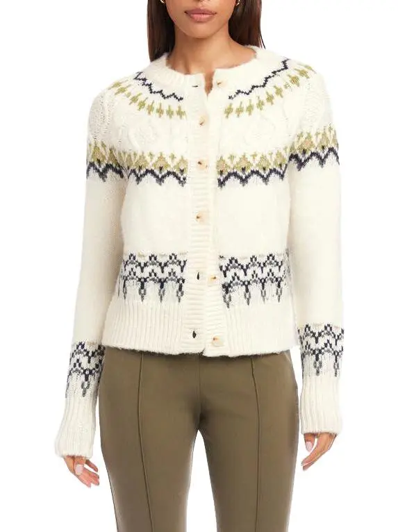 Fifteen Twenty Fair Isle Cardigan - Multi Color