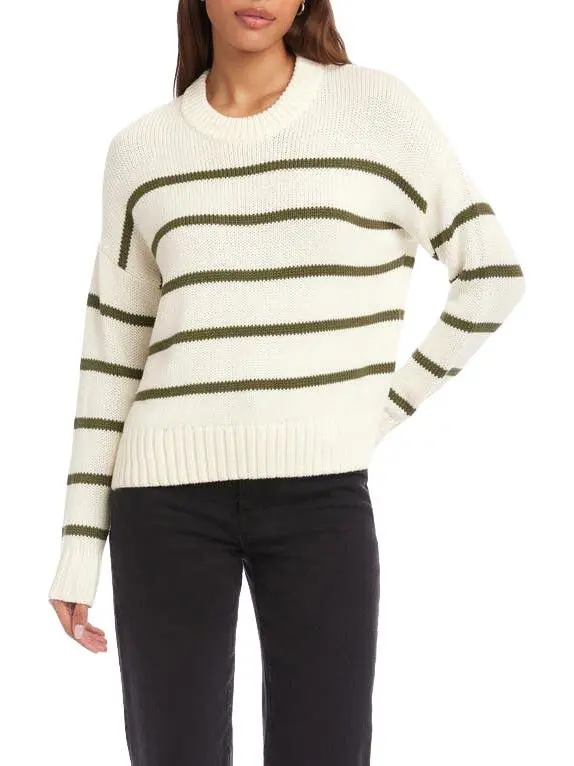 Fifteen Twenty Luca Crewneck Striped Sweater - Stripe