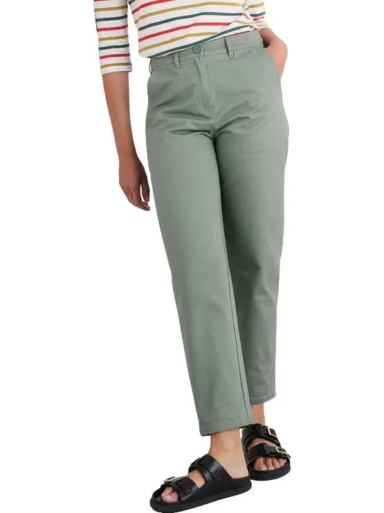 SEASALT CORNWALL Mor Path Organic Cotton Ankle Straight Leg Pants - Balsam