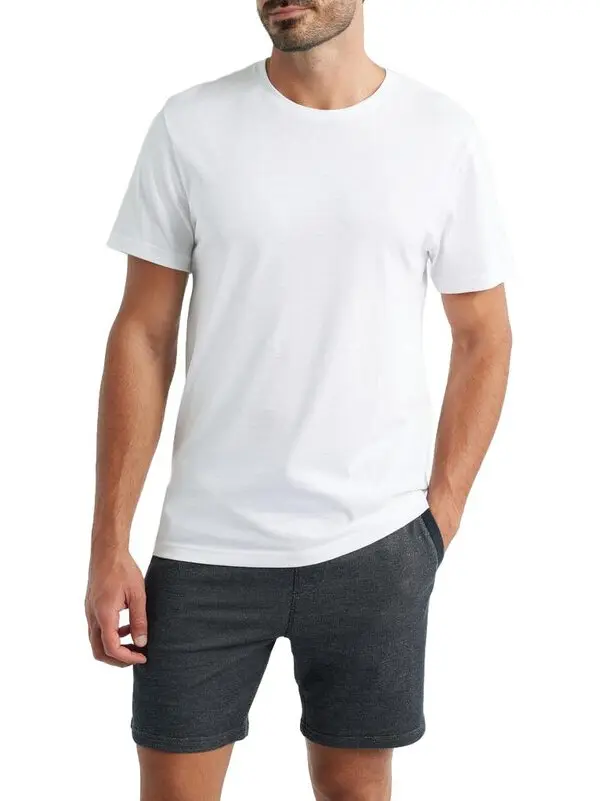 Mack Weldon Slim Fit Crewneck Pima Cotton T-shirt - Bright White