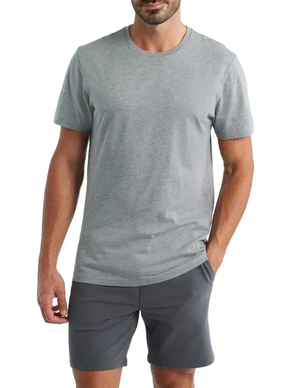 Mack Weldon Slim Fit Crewneck Pima Cotton T-shirt - Grey Heather