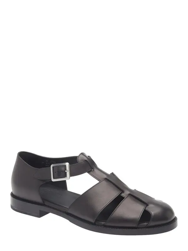 J.M. WESTON Fisherman Sandals - Black