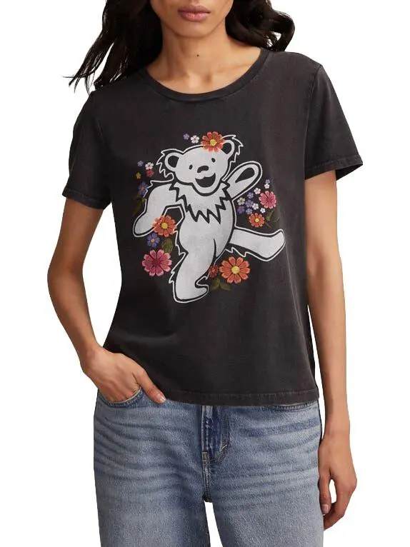 Lucky Brand Grateful Dead Bear Graphic T-shirt - Caviar