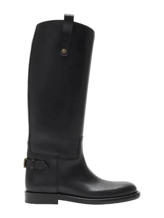 Burberry Cavalier Riding Boot - Black