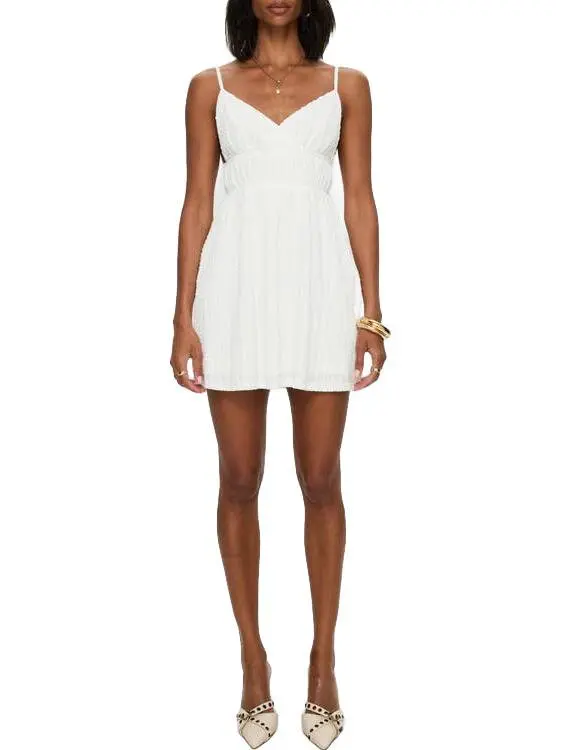Princess Polly Textured Mini Dress - White