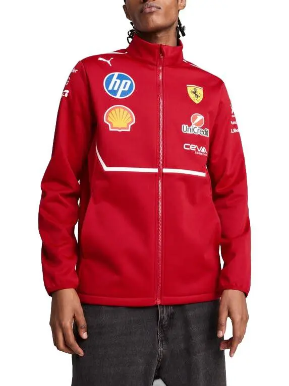 PUMA Scuderia Ferrari 2025 Softshell Jacket - Dark Cherry