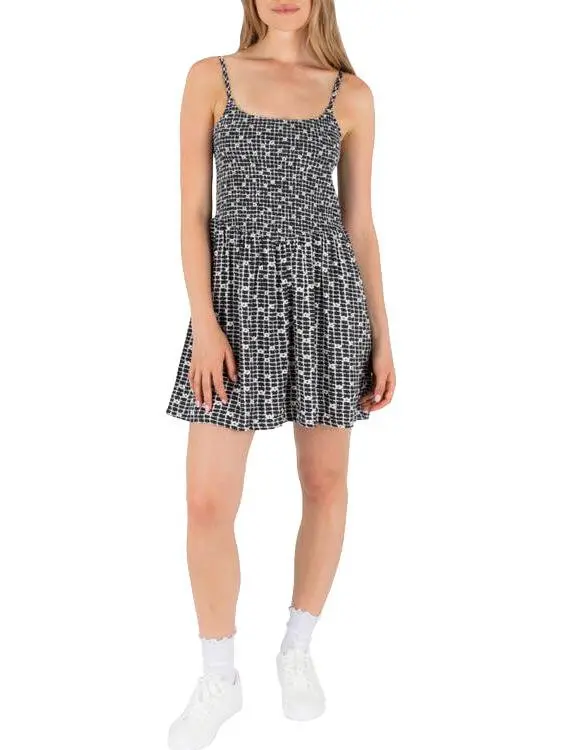 Hurley Daisy Trellis Sleeveless Mini Dress - Black