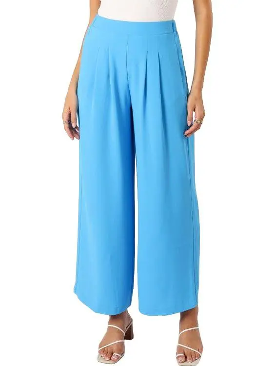 PETAL & PUP High-waisted Wide Leg Trousers - Blue