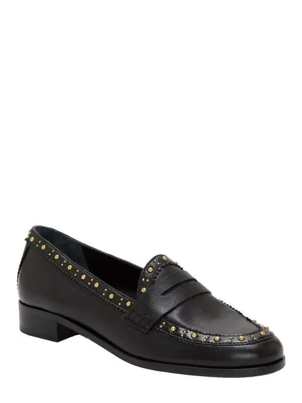 Vince Camuto Camdyn Studded Penny Loafer - Black