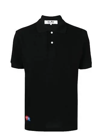 Play Comme Des Garcon P1t336 Polo T-shirt - Black