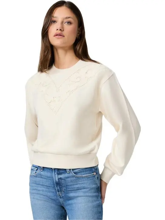 Paige Nimona Relaxed Sweatshirt - White