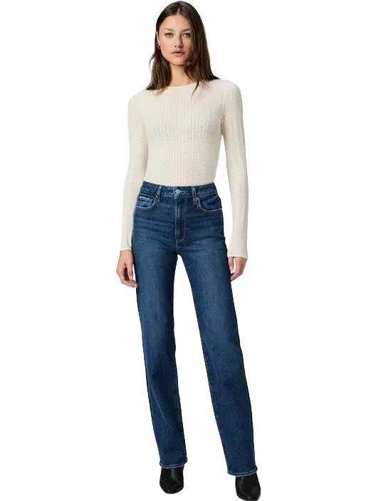 Paige Stevie Straight Leg Jeans - Denim
