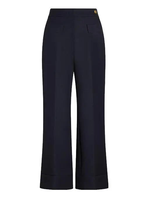 CALLAS MILANO Brody Cropped Cuff Pants - Black