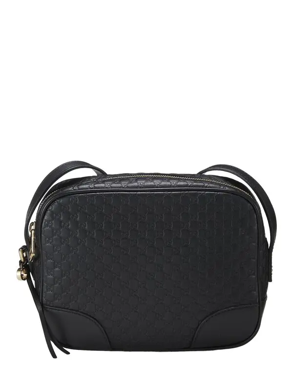 Gucci Microguccissima Bree Crossbody - Black
