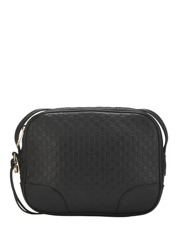 Gucci Microguccissima Bree Crossbody - Black