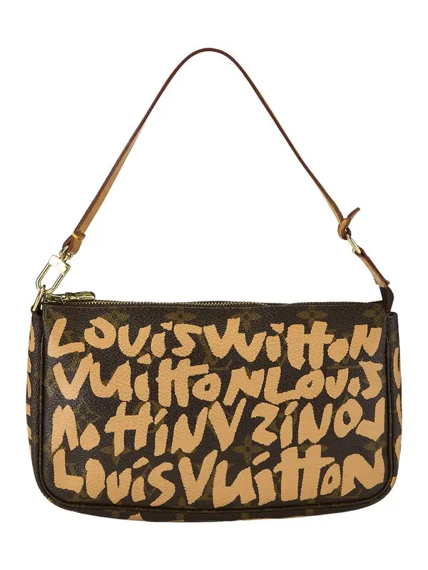 LOUIS VUITTON Stephen Sprouse Monogram Graffiti Pochette Accessoires - Beige