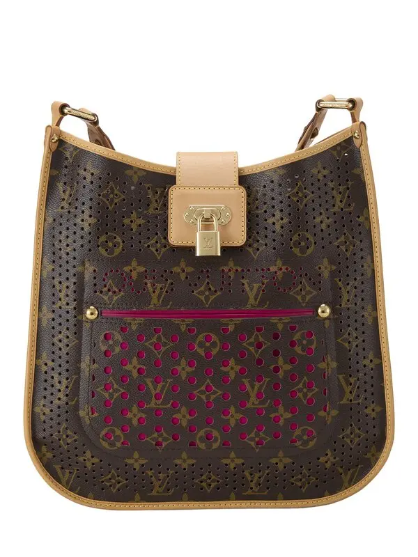 LOUIS VUITTON Monogram Perforated Musette - Pink